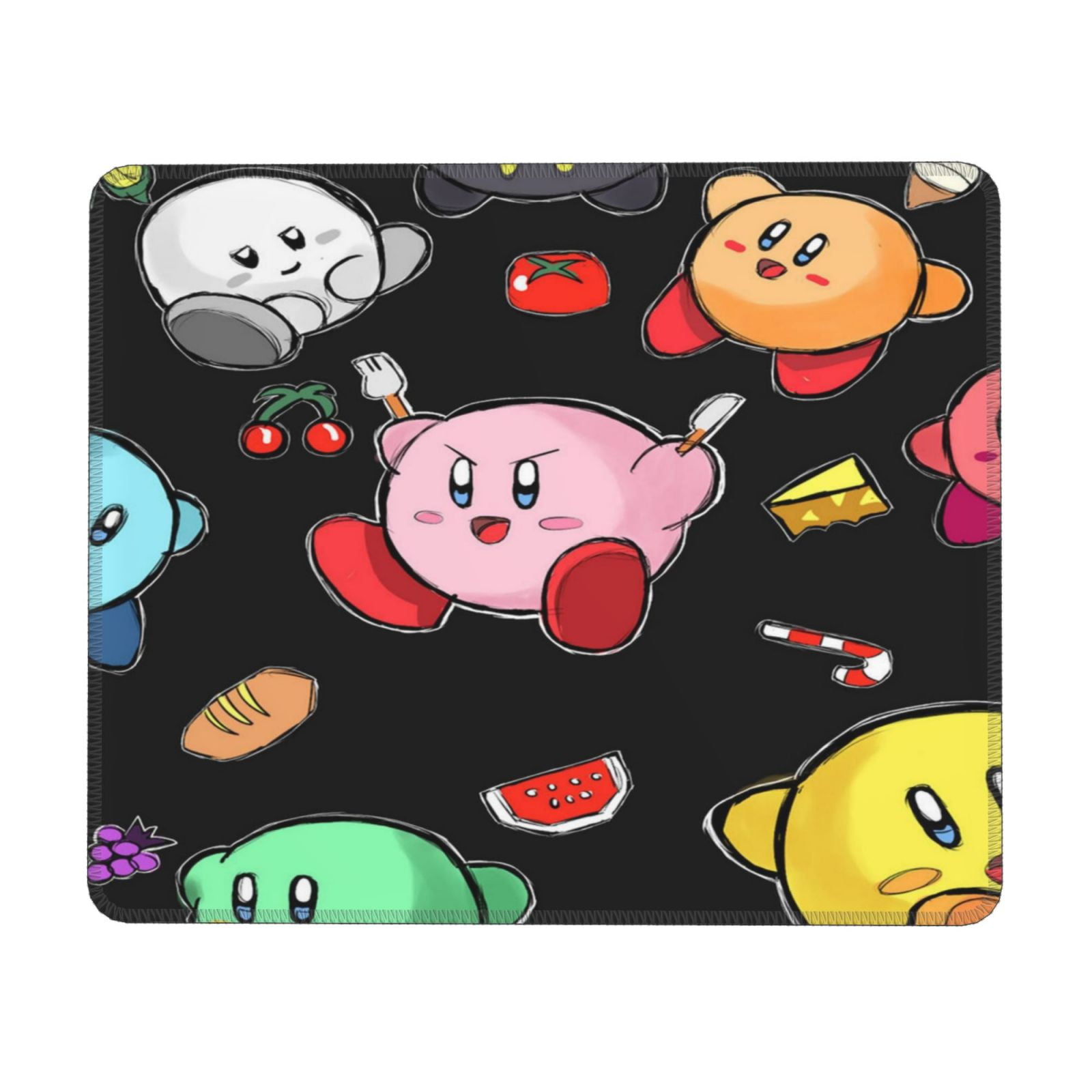 Kir-,By0 Mouse Pad Square Stitched Edges Non-Slip Rubber Washable ...