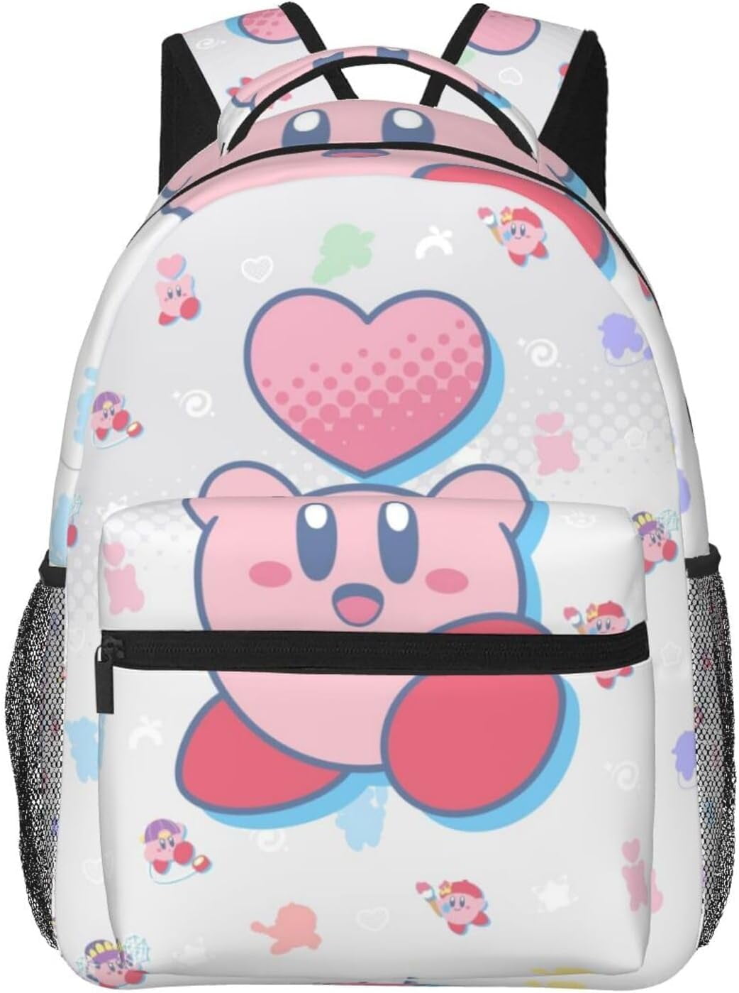KirBy Cartoon Backpack Cute KirBy Game Pattern 3d Printing Laptop ...