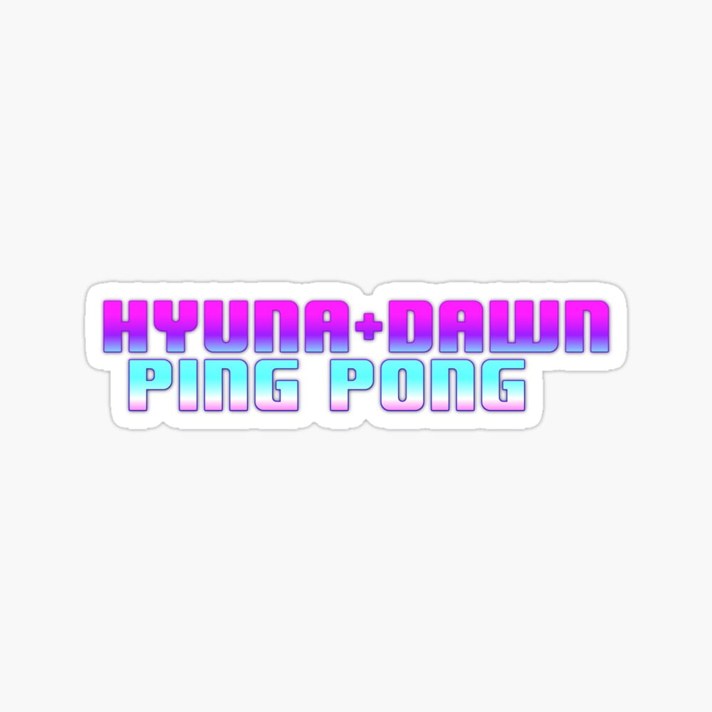 Kira .1013 Sticker - Hyuna & Dawn Couple Debut Retro Logo - Hot ...