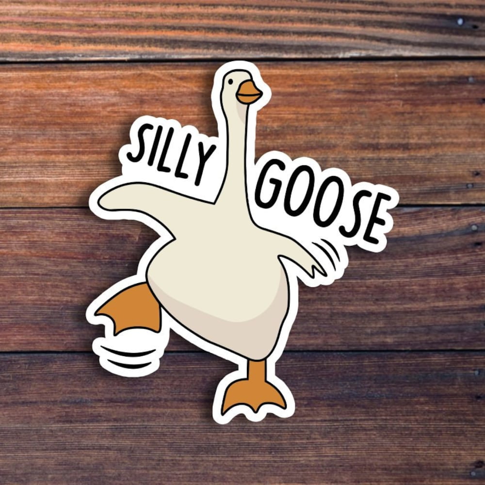 Kira .105 Sticker - Silly Goose, Goose, For Water Bottles, Cars,S, Tumblers, Hydroflaks - Hot ...