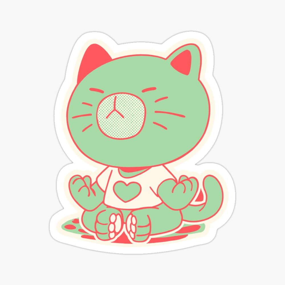 Kira .1146 Sticker - Cat Good Vibes Only - Hot Trending Vinyl Sticker ...