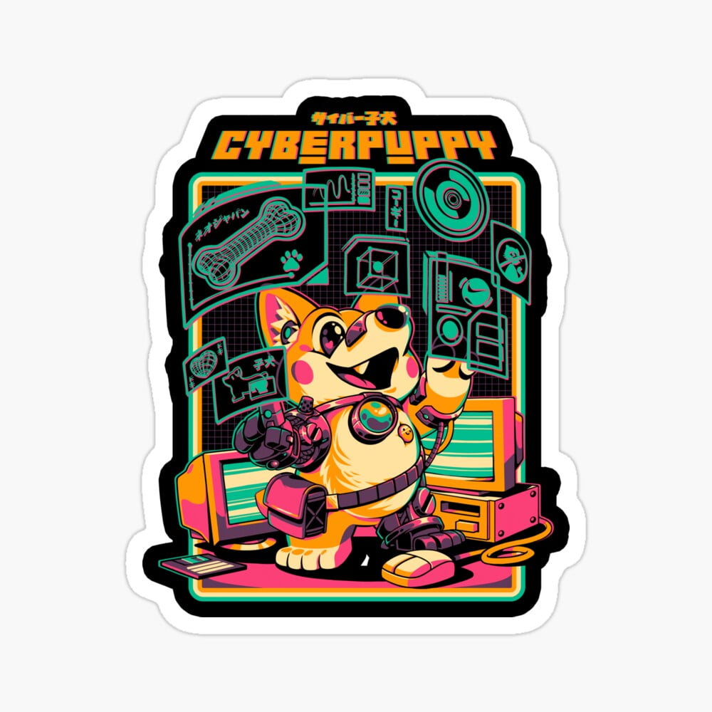 Kira .1257 Sticker - Cyberpuppy - Hot Trending Vinyl Sticker - Walmart.com