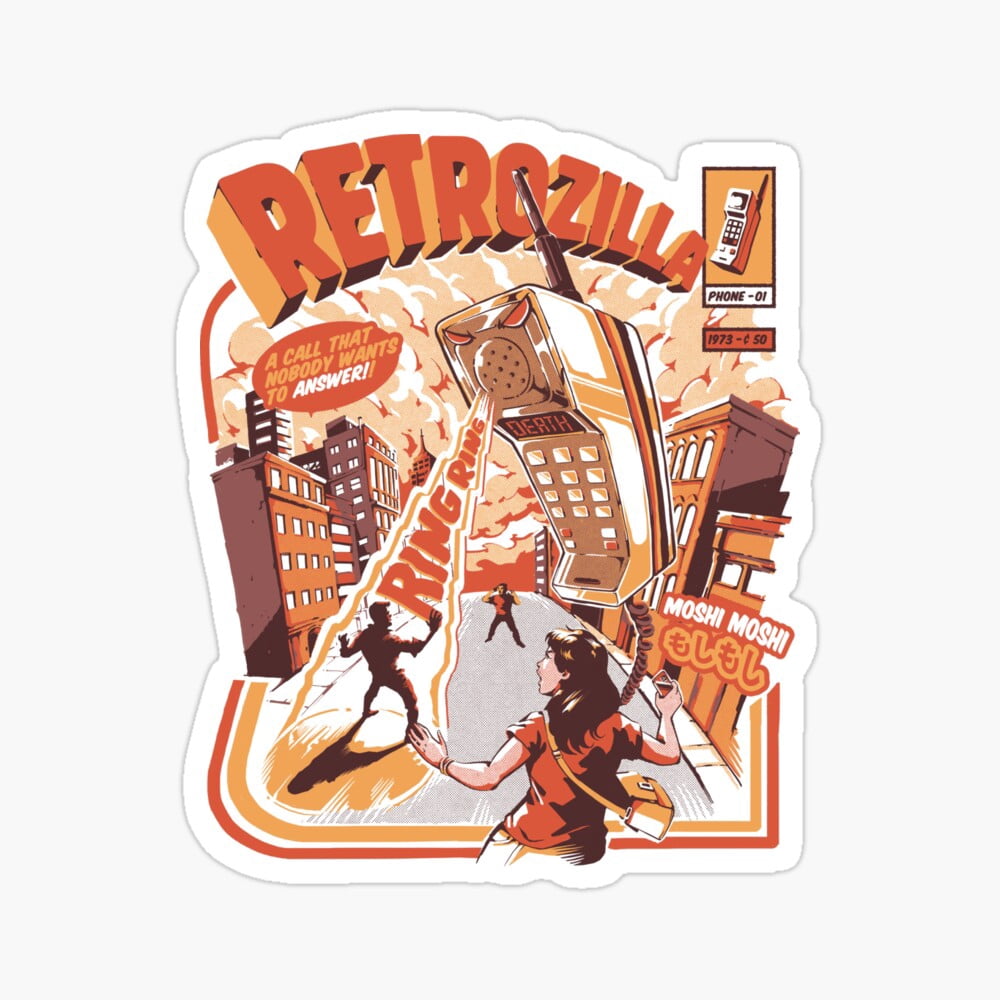 Kira .1324 Sticker - Retro Phonezilla - Hot Trending Vinyl Sticker ...