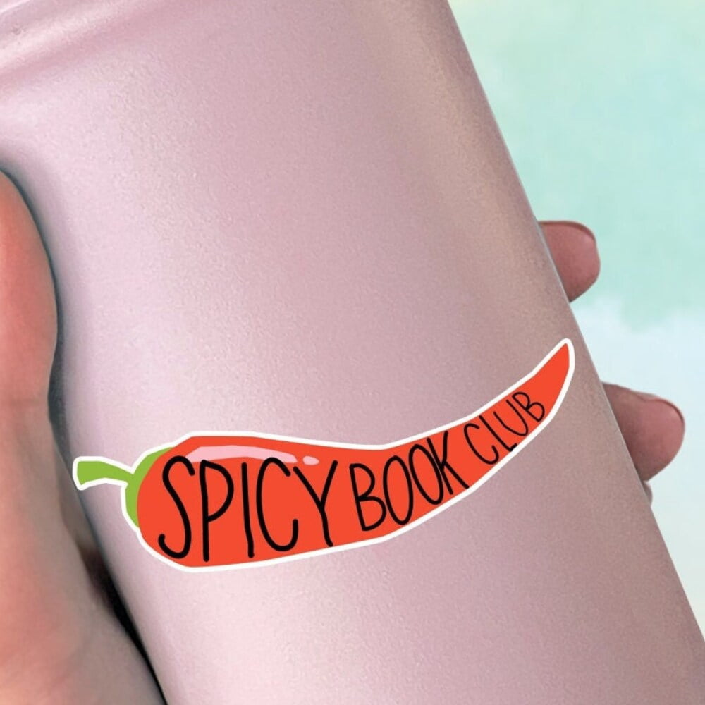 Kira .1558 Sticker - Spicy Book Club, Bookish, Reading, Water Bottle ...