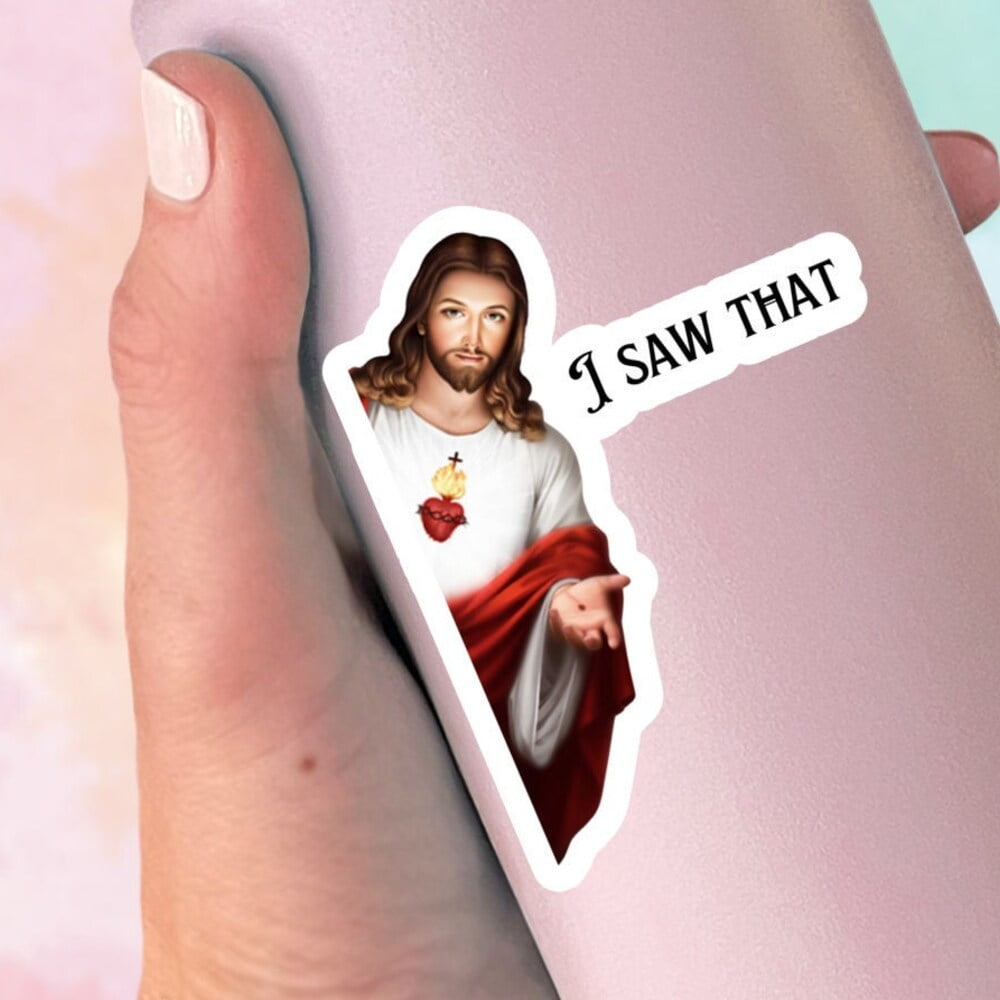 Kira .1567 Sticker - Jesus, Jesus Door Frame, Jesus I Saw That, Jesus ...