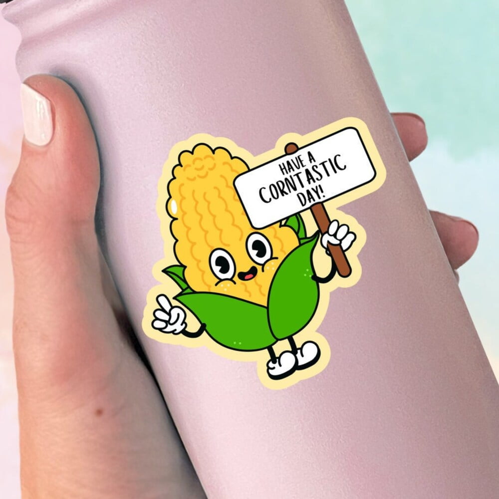 Kira .1628 Sticker - Corntastic Day, Corn, It Has The Juice, Funny ...