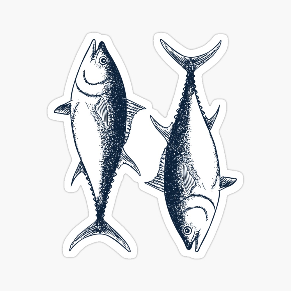 Kira .1943 Sticker - Fish - Fisherman Aesthetic Ocean Sea Vibe Trend ...