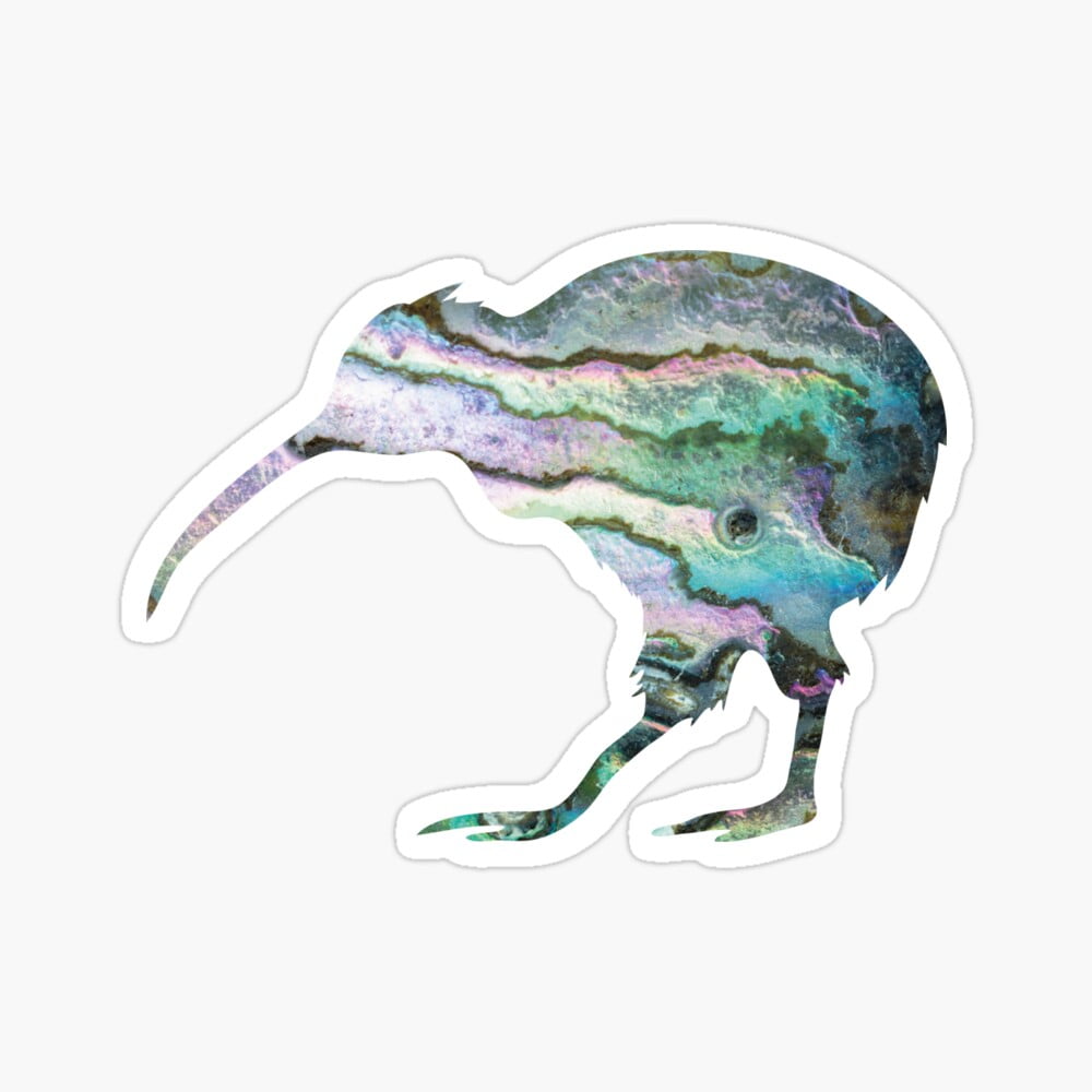 Kira .1971 Sticker - Paua Shell Nz New Zealand Kiwi Bird Gift - Hot ...