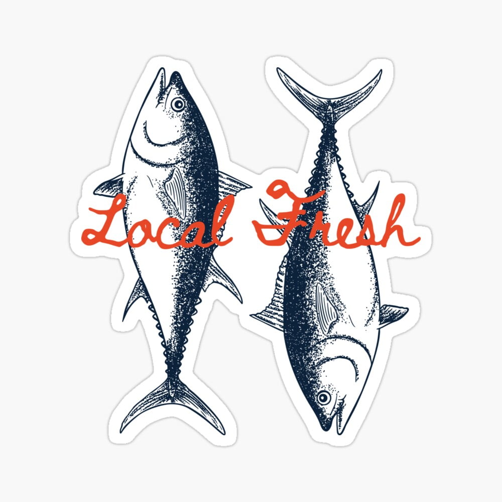 Kira .2017 Sticker - Fresh Fish - Fisherman Aesthetic Ocean Sea Vibe ...
