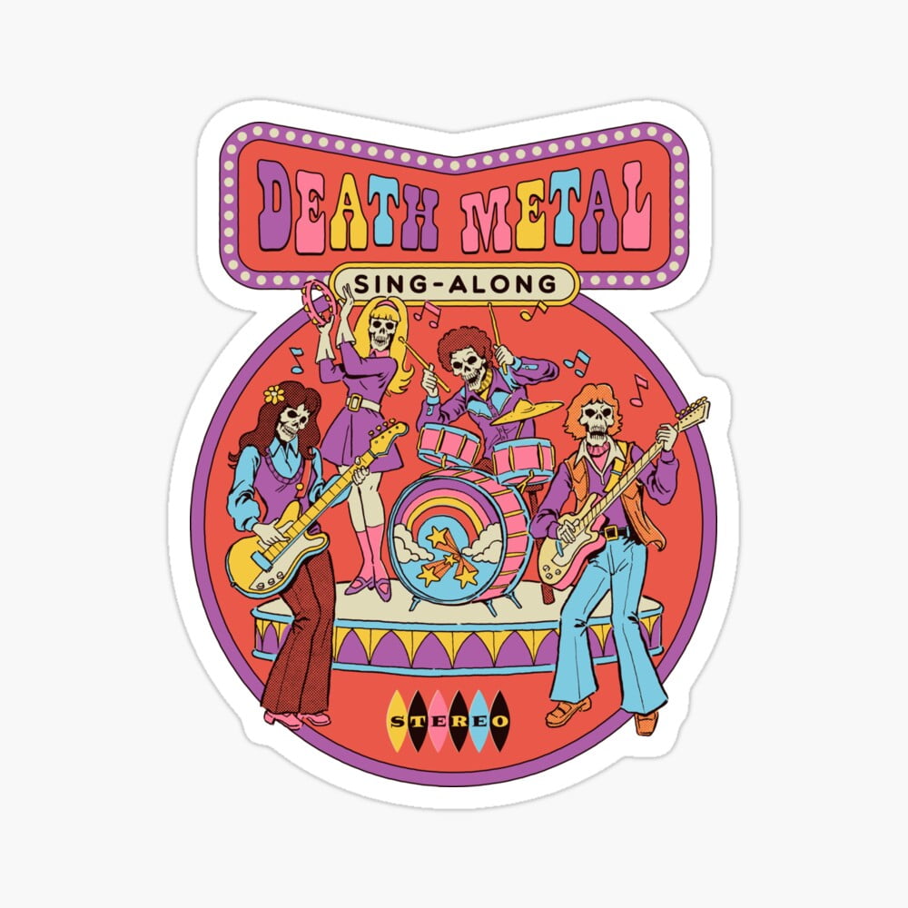 Kira .2108 Sticker - Death Metal Sing-Along - Hot Trending Vinyl ...