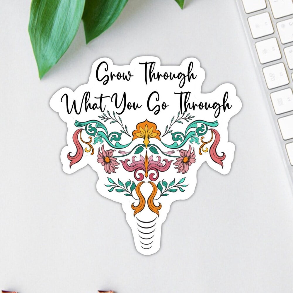 Kira .213 Sticker - Grow Through What You Go Through, Encouraging Gifts ...