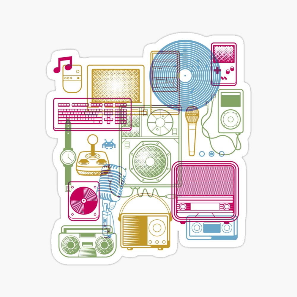 Kira .2347 Sticker - Vintage Elements Vinyl Neon - Hot Trending Vinyl ...