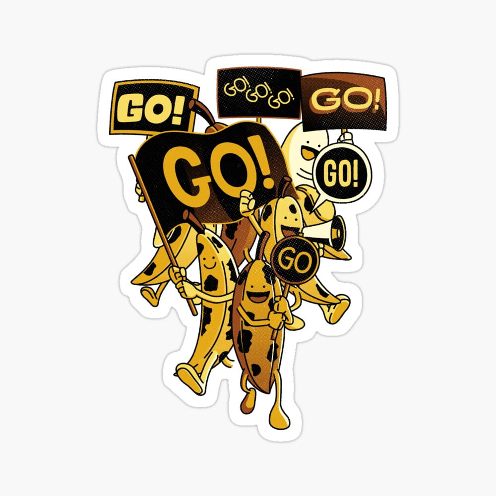 Kira .2410 Sticker - Go Go Go Bananas - Hot Trending Vinyl Sticker ...