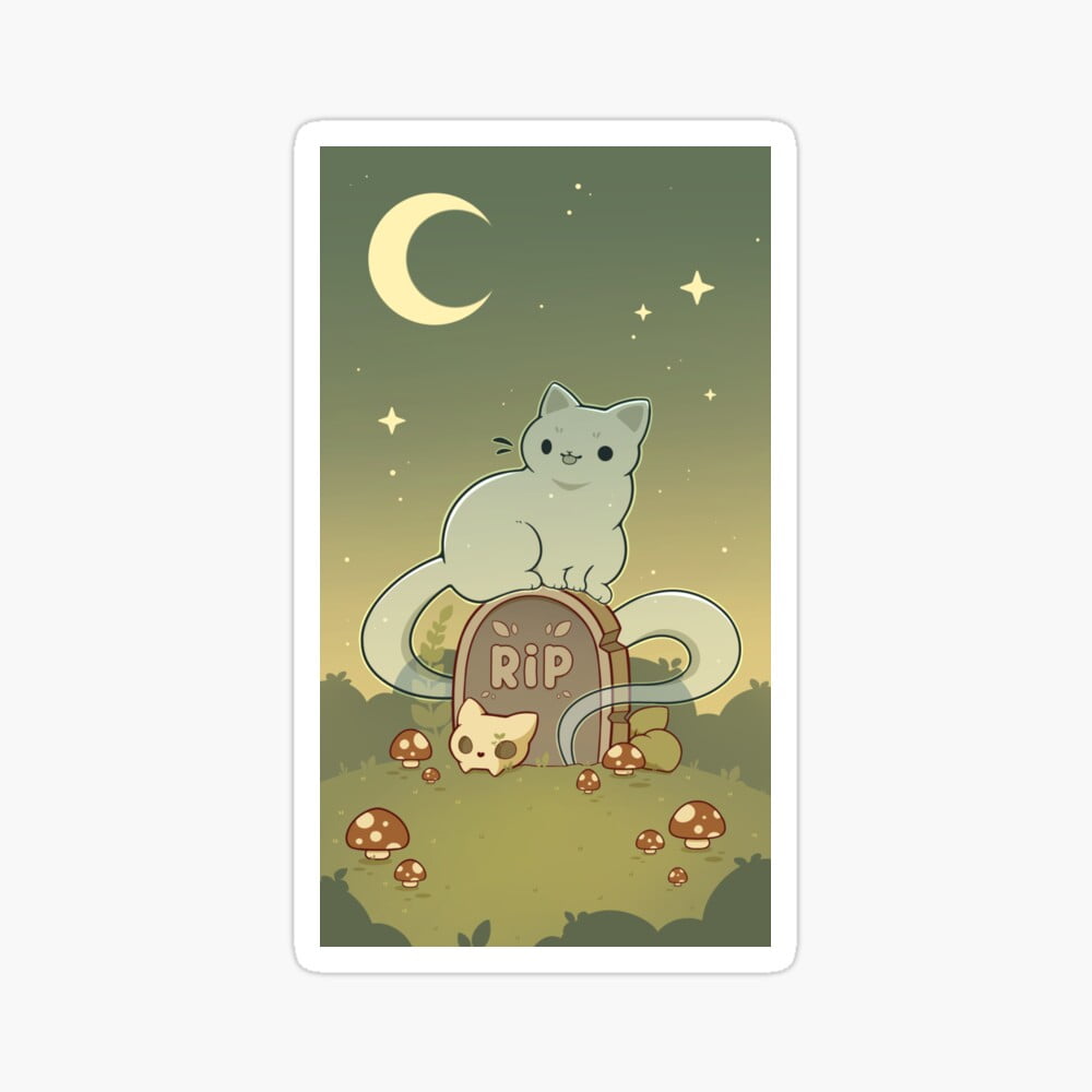 Kira .3496 Sticker - Ghost Kitty - Hot Trending Vinyl Sticker - Walmart.com