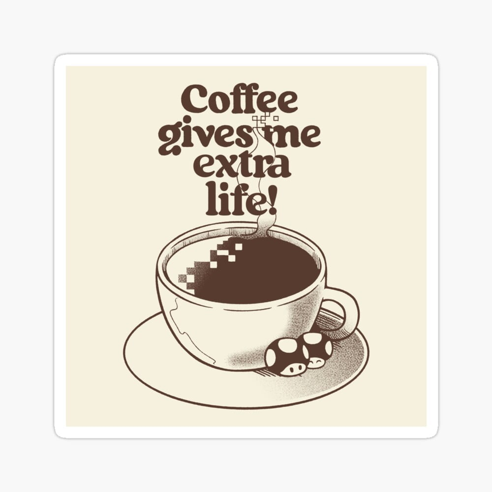 Kira .3803 Sticker - Extra Life Coffee - Hot Trending Vinyl Sticker ...