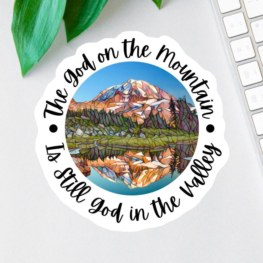 Kira .388 Sticker - The God On The Mountain, Bible, Faith , Religious ...