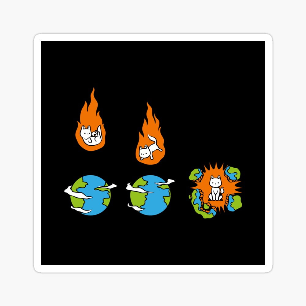 Kira .4147 Sticker - Cat Meteor - Hot Trending Vinyl Sticker - Walmart.com