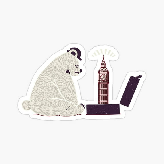 Kira .4221 Sticker - Traveler Tourist Big Ben Bear Uk - Hot Trending ...