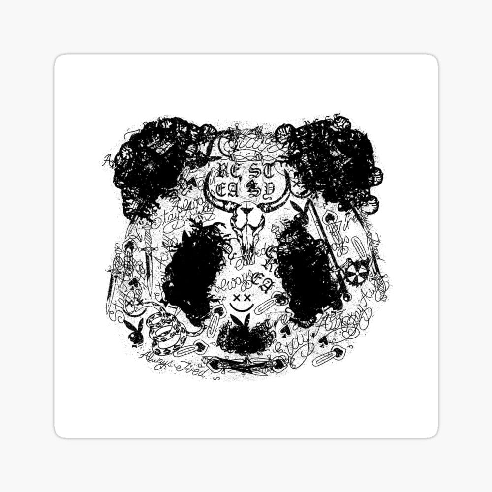 Kira .4314 Sticker - Tattooed Panda Malone - Hot Trending Vinyl Sticker ...