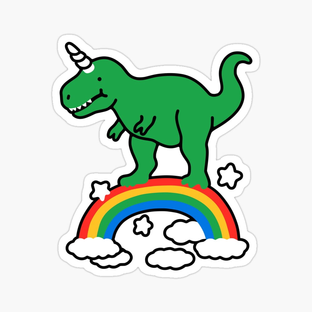 Kira .4438 Sticker - T-Rexicorn - Hot Trending Vinyl Sticker - Walmart.com