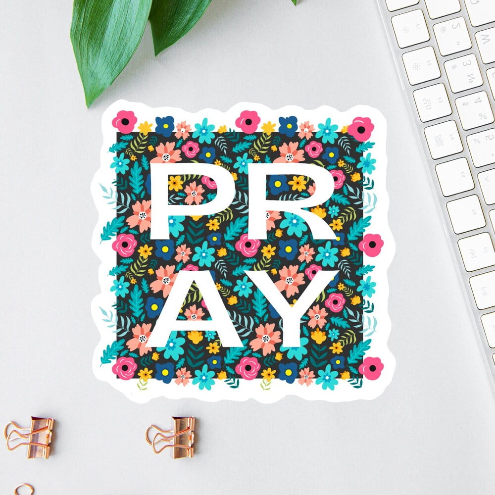 Kira .456 Sticker - Just Pray, Bible, Faith , Religious, Pray Trust ...