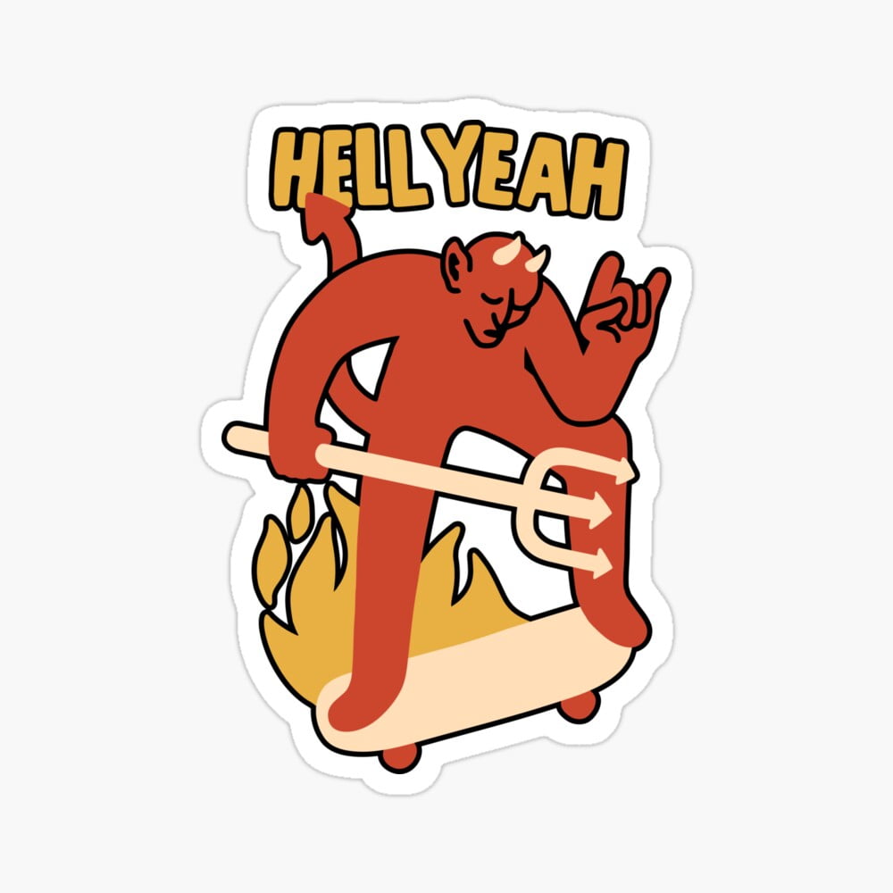 Kira .4611 Sticker - Hell Yeah - Hot Trending Vinyl Sticker - Walmart.com