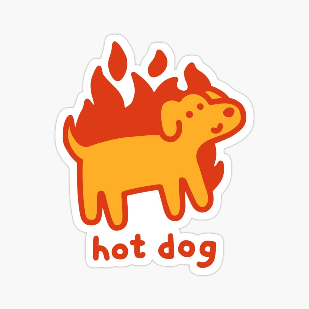 Kira .4707 Sticker - Hot Dog - Hot Trending Vinyl Sticker - Walmart.com