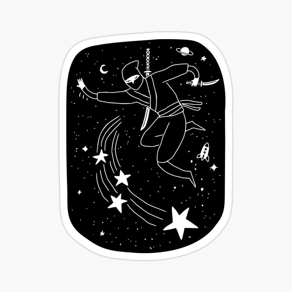 Kira .4783 Sticker - Space Ninja Throwing Stars - Hot Trending Vinyl ...