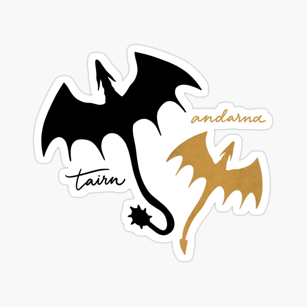 Kira .4790 Sticker - Tairn And Andarna Fourth Wing - Hot Trending Vinyl ...