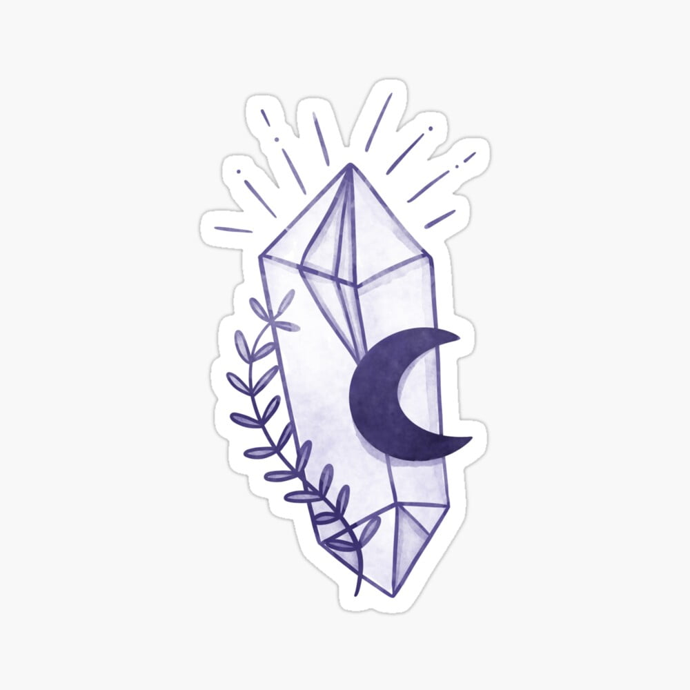 Kira .4845 Sticker - Moon And Crystal - Hot Trending Vinyl Sticker ...