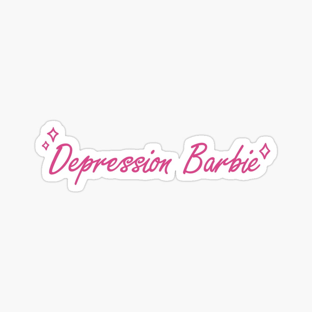 Kira .5039 Sticker - Depression Barbie - Hot Trending Vinyl Sticker ...