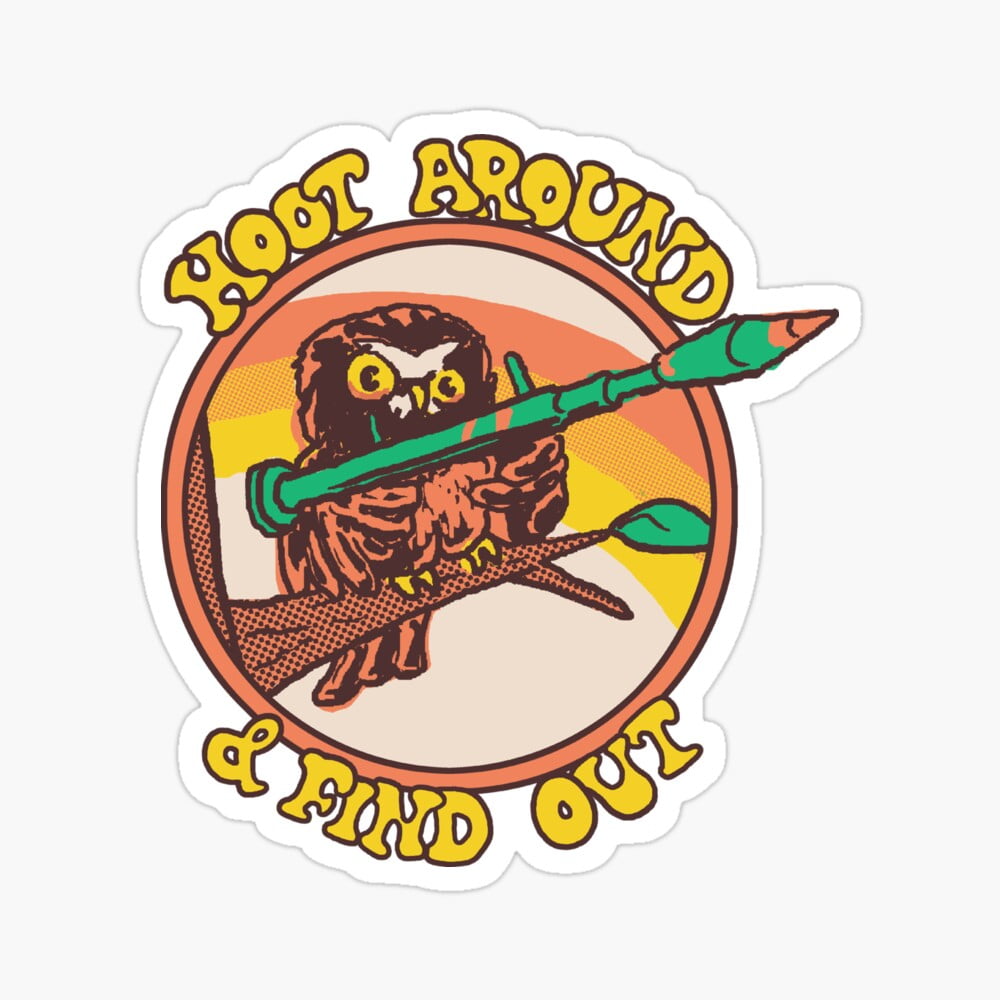 Kira .5482 Sticker - Hoot Around - Hot Trending Vinyl Sticker - Walmart.com