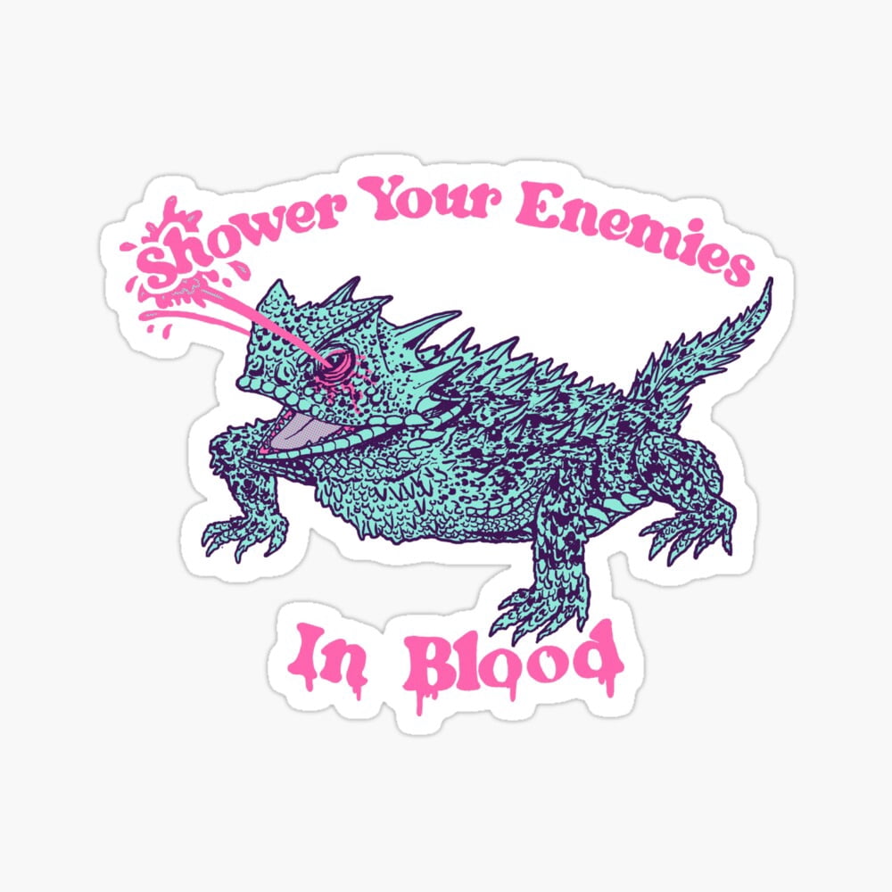 Kira .5782 Sticker - Horned Lizard - Hot Trending Vinyl Sticker ...