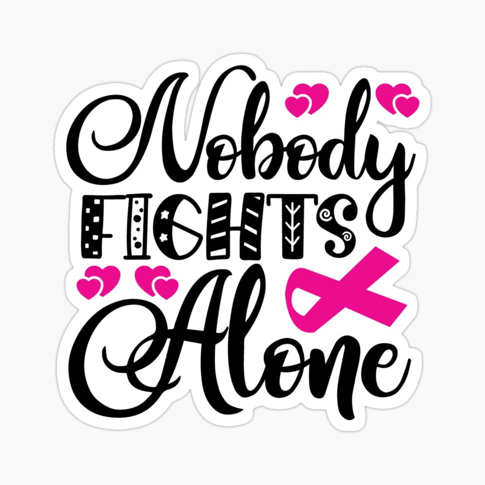 Kira .5966 Sticker - Breast Cancer Awareness Pink Ribbon Support Fight ...