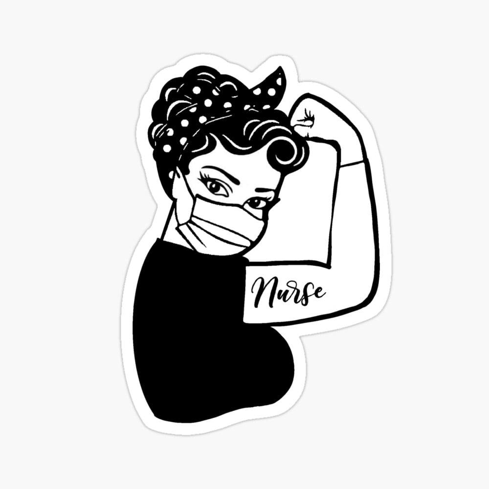 Kira .6143 Sticker - Rn Nurse Life Front Line Warrior Worker Nurse ...