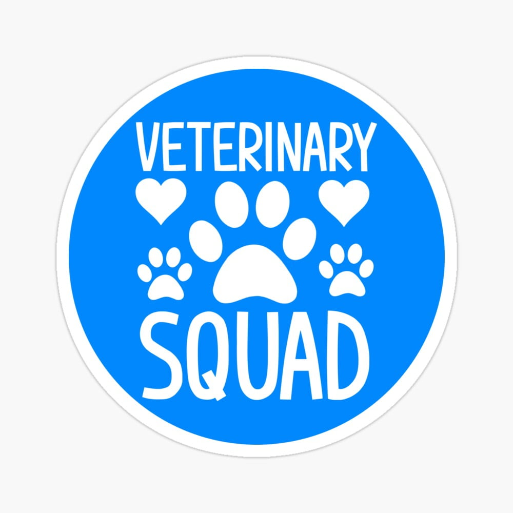 Kira .6156 Sticker - Cute Veterinary Squad Vet Tech Assistant ...