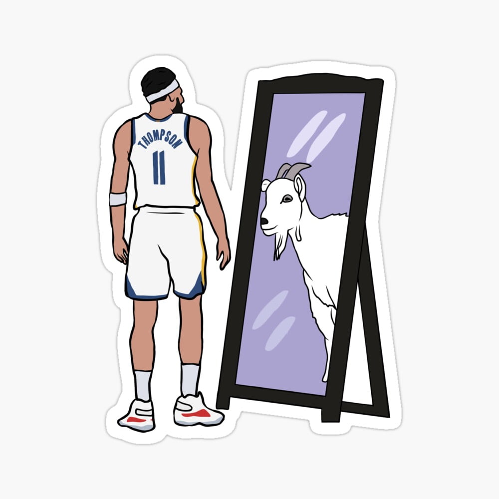 Kira .6301 Sticker - Klay Thompson Mirror Goat - Hot Trending Vinyl ...