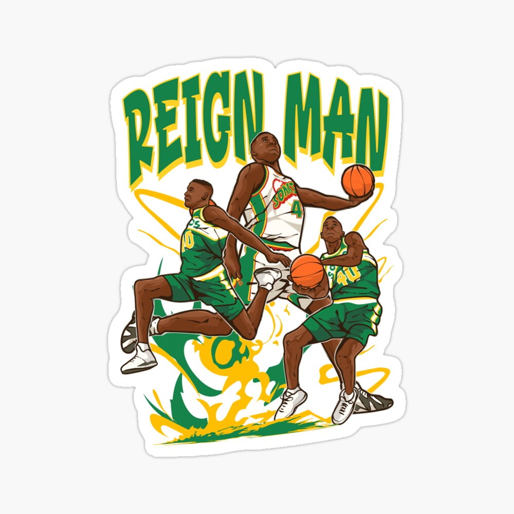 Kira .6372 Sticker - Shawn Kemp Reign Man - Hot Trending Vinyl Sticker ...