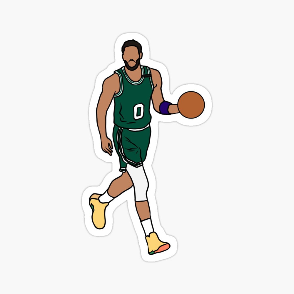 Kira .6482 Sticker - Jayson Tatum Dribbling - Hot Trending Vinyl ...