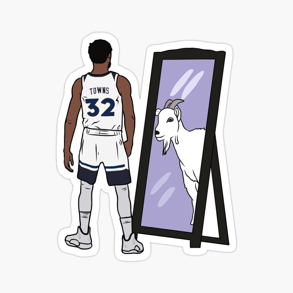 Kira .6790 Sticker - Karl-Anthony Towns Mirror Goat - Hot Trending ...