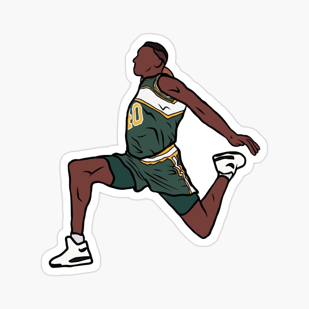 Kira .6877 Sticker - Shawn Kemp Slam Dunk - Hot Trending Vinyl Sticker ...
