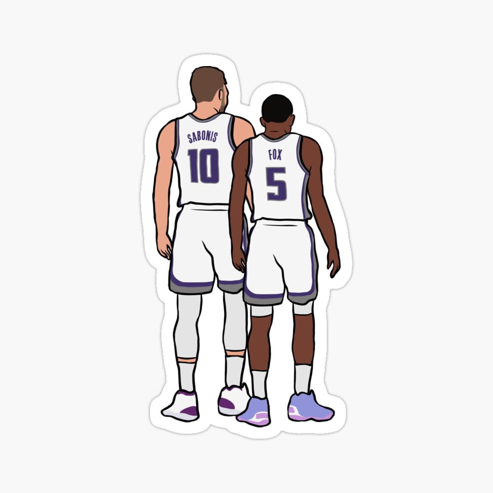 Kira .6943 Sticker - Domantas Sabonis & De'Aaron Fox Back-To - Hot ...
