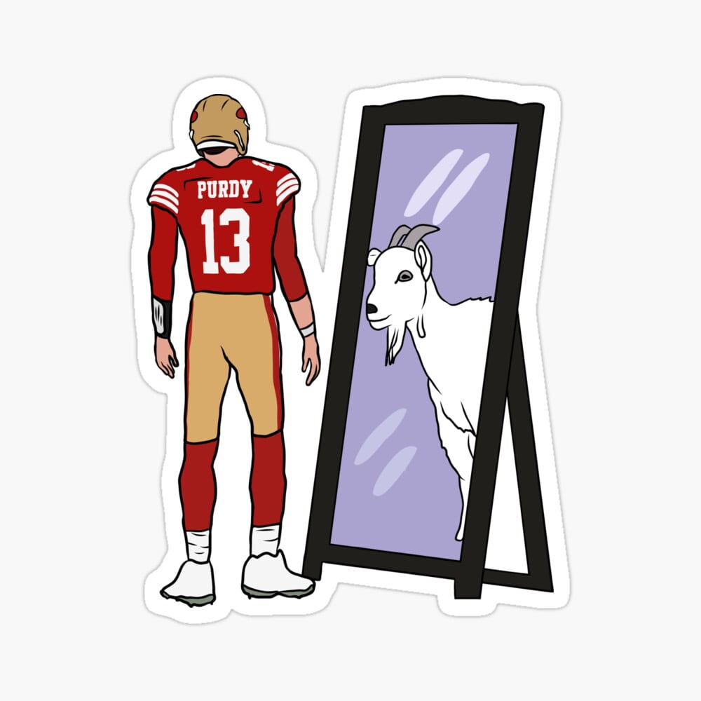 Kira .6983 Sticker - Brock Purdy Mirror Goat - Hot Trending Vinyl ...