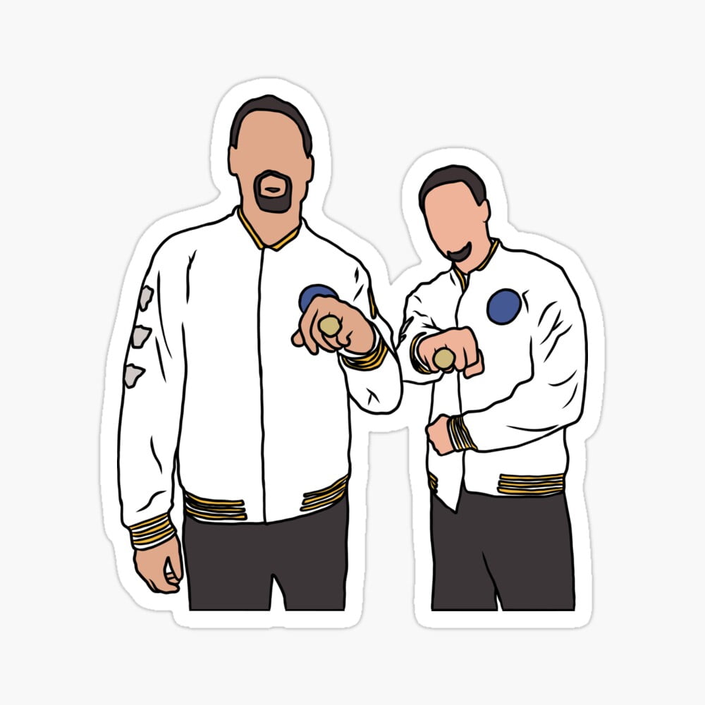 Kira .6991 Sticker - Klay Thompson, Steph Curry, And Their Rings - Hot ...