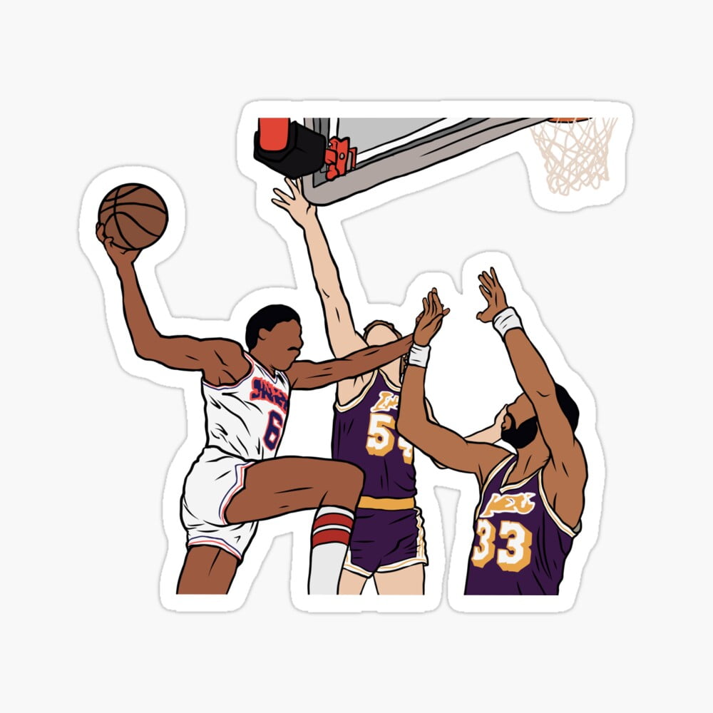 Kira .6992 Sticker - Dr. J Iconic Reverse Layup - Hot Trending Vinyl ...