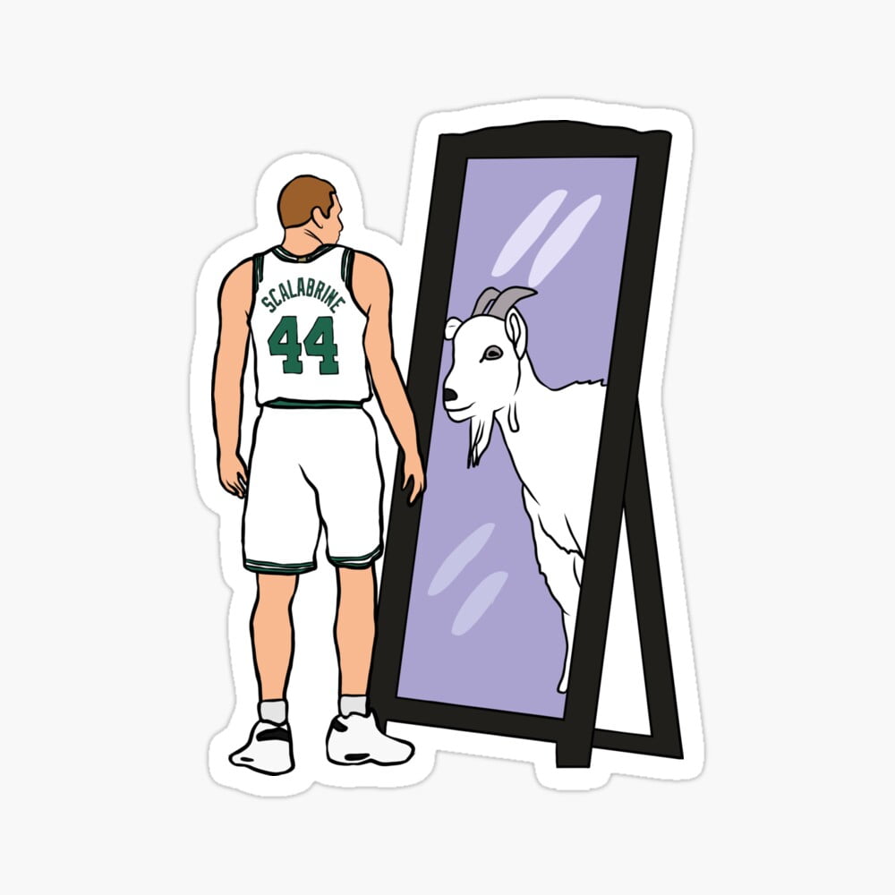 Kira .7015 Sticker - Brian Scalabrine Mirror Goat - Hot Trending Vinyl ...