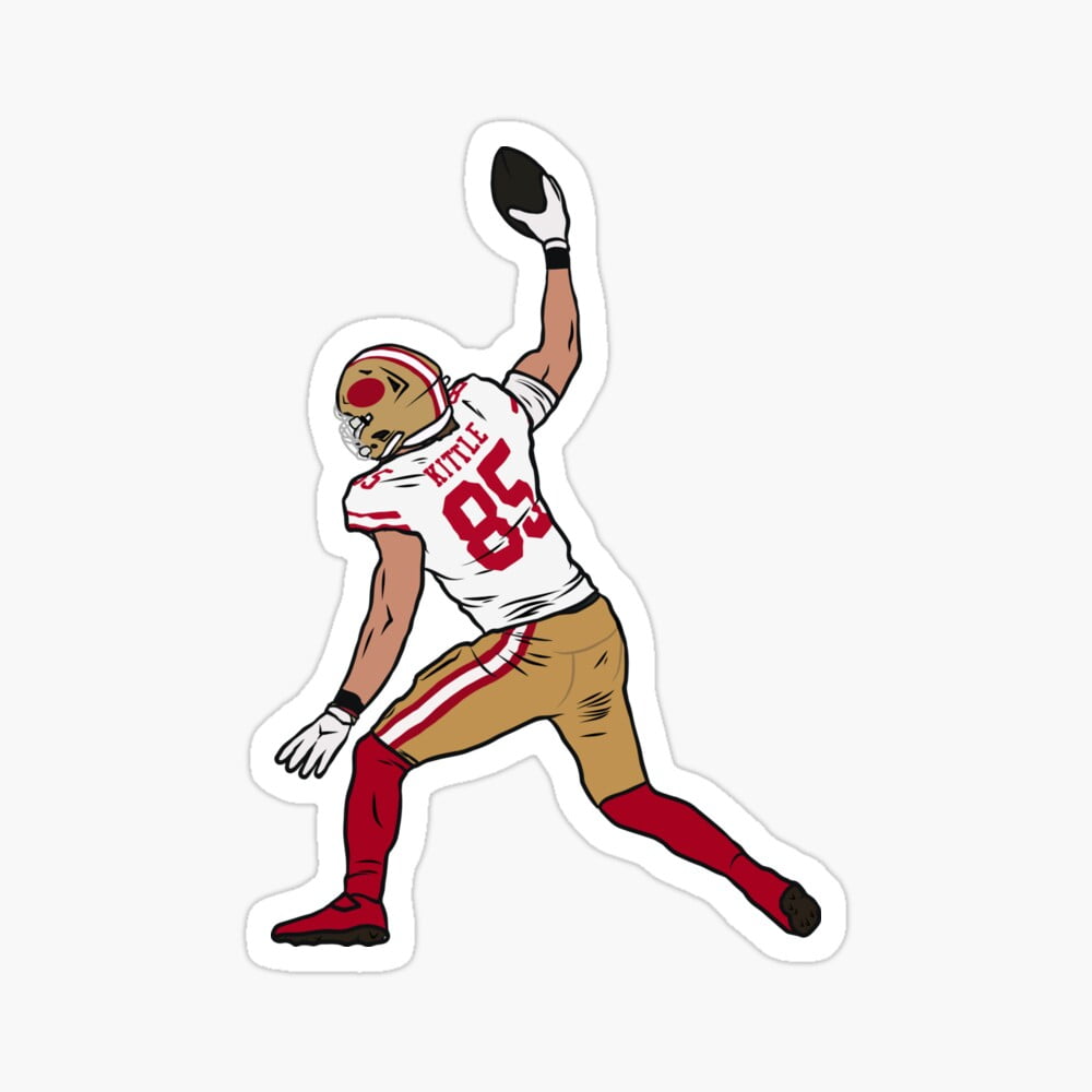 Kira .7080 Sticker - George Kittle Spike - Hot Trending Vinyl Sticker ...