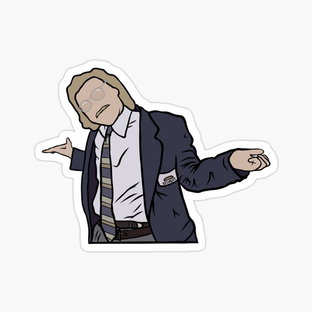 Kira .7111 Sticker - Security Guard Shrug - Hot Trending Vinyl Sticker ...