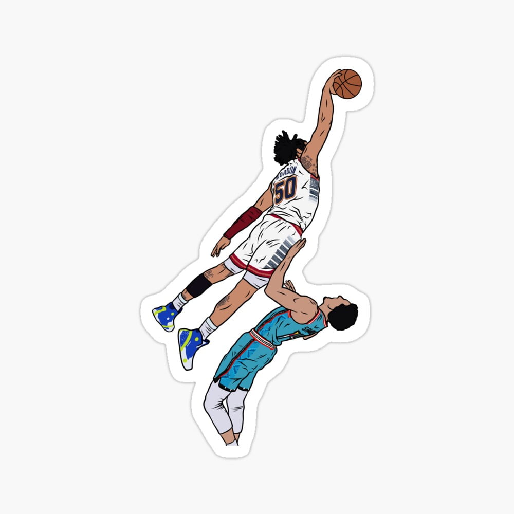 Kira .7254 Sticker - Aaron Gordon Dunks On Landry Shamet - Hot Trending ...