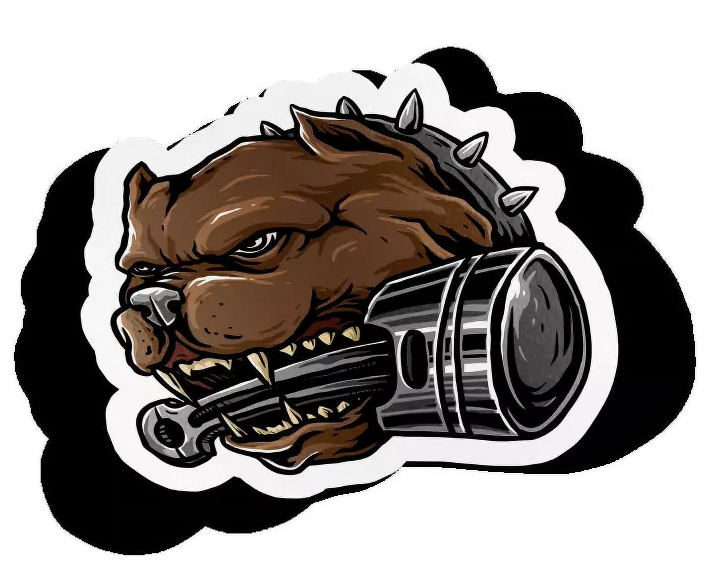 Kira .736 Sticker - Pit Bull Dog Piston Auto Mechanic For Tumblers ...